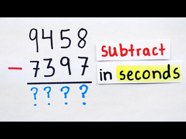 Free Video: Fast Mental Subtraction Using Complements - A Speed ...