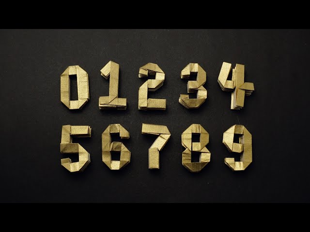 Free Video: Origami Numbers Tutorial - Simple Designs for All Digits ...
