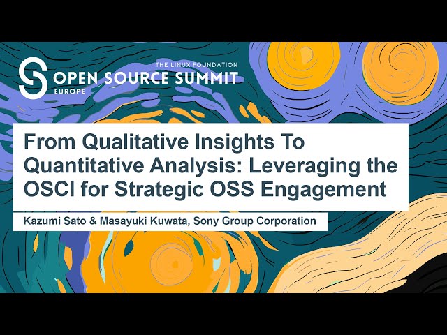 Free Video: From Qualitative Insights to Quantitative Analysis - Leveraging the OSCI for ...