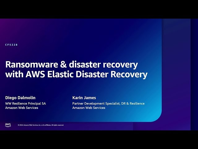 Free Video: Ransomware and Disaster Recovery with AWS Elastic Disaster ...