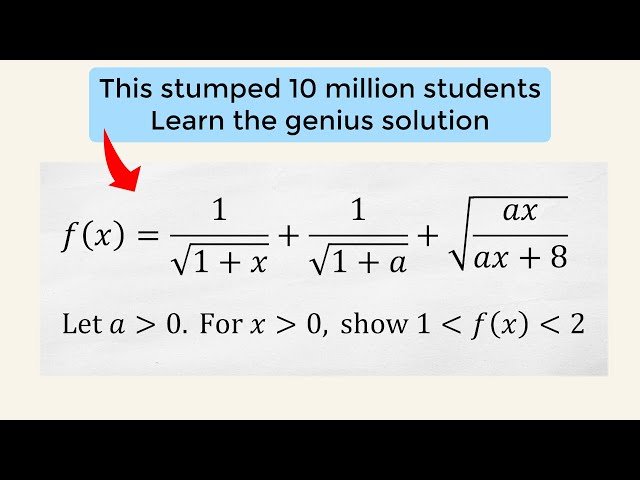 Free Video: Legendary Question From China's University Entrance Exam ...