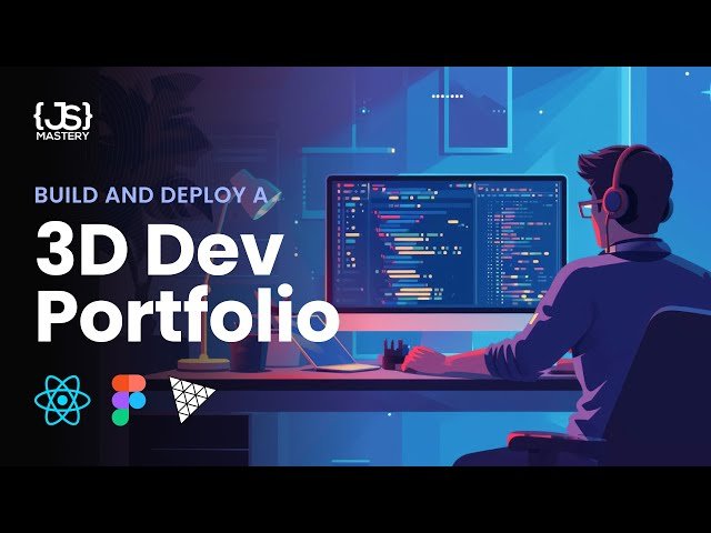 Free Video: Build and Deploy an Awwwards Winning 3D Web Developer Portfolio with React, Three JS ...