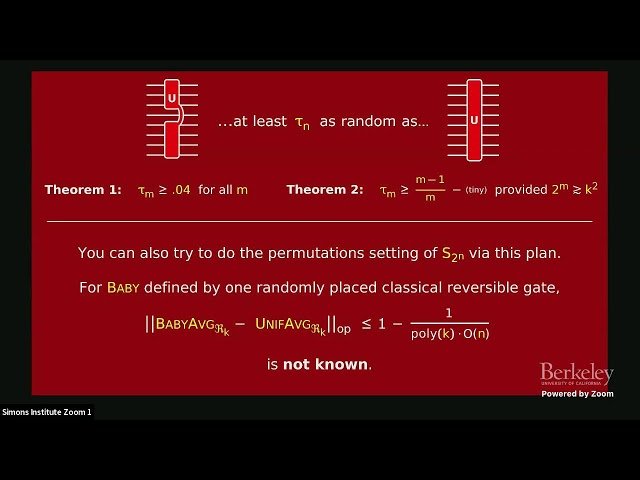 Free Video: Explicit Orthogonal and Unitary Designs from Simons Institute | Class Central