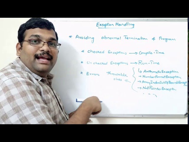 Free Video Exception Handling Java Programming From Sundeep Saradhi Kanthety Class Central