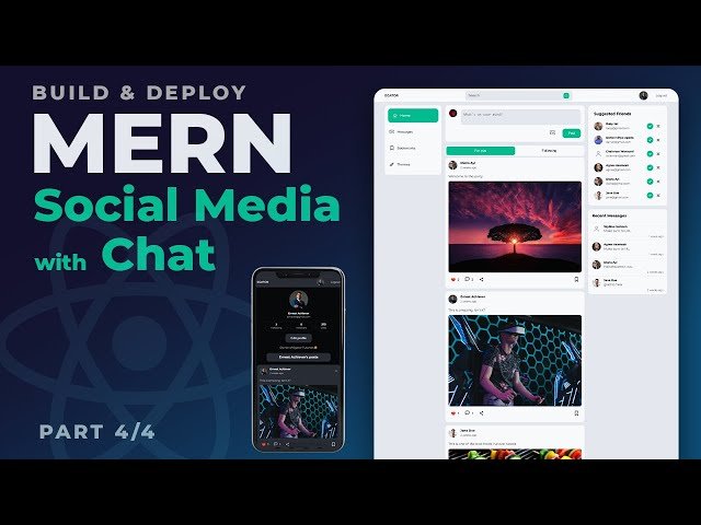 Free Video: MERN Stack Project Tutorial: Social Media App with Chat using MongoDB ExpressJS ...