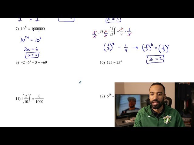 Free Video: Solving Exponential Equations - Practice Problems from Mr ...