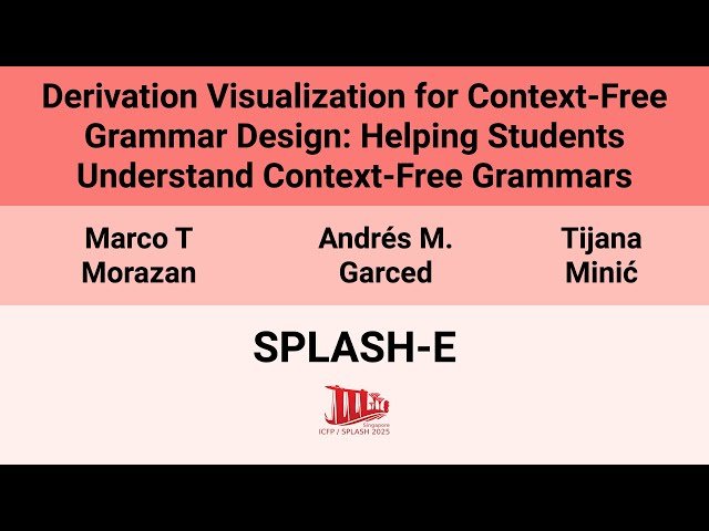 Free Video: Derivation Visualization for Context-Free Grammar Design - Helping Students ...