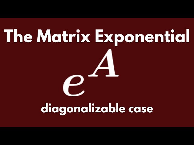 Free Video: Systems of Differential Equations - Matrix Exponentials and Solution Methods from ...