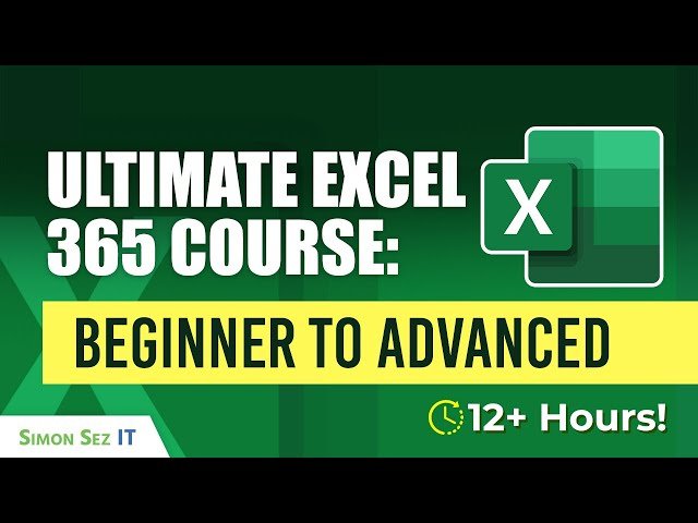 Free Video: Microsoft Excel 365 - From Beginner to Advanced from Simon ...