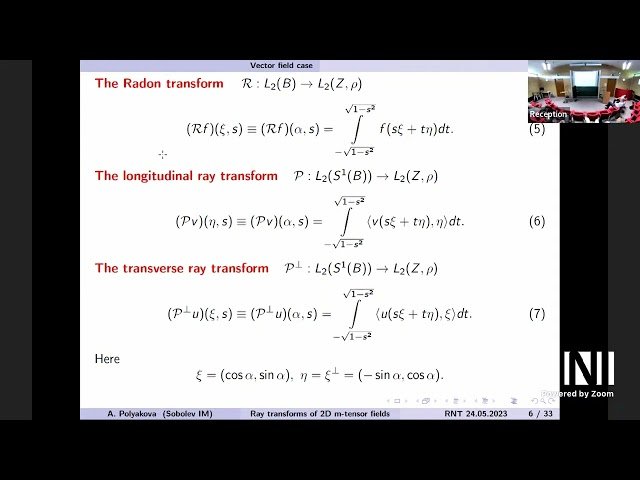 Free Video: Ray Transforms Acting on 2D m-Tensor Fields from INI Seminar Room 2 | Class Central