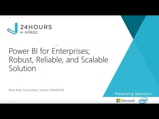 PASS Data Community Summit Talk: Power BI for Enterprises from PASS ...