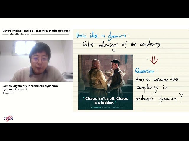 Free Video: Complexity Theory in Arithmetic Dynamical Systems - Lecture 1 from Centre ...