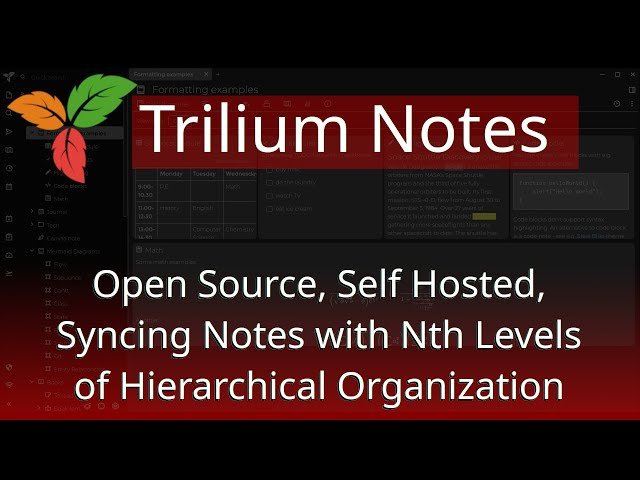 Free Video: Trilium Notes - Open Source, Self Hosted Notes with Nth ...