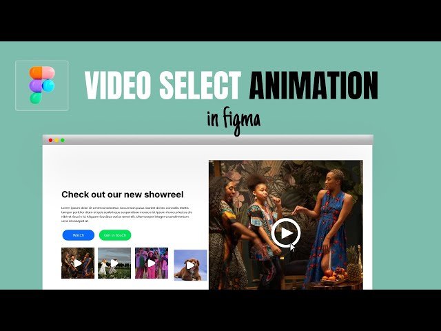 Free Video: Video Select and Swap Slider Animation in Figma Using ...