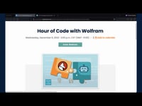Free Course: Hour of Code with Wolfram: Free online webinar from Wolfram U | Class Central